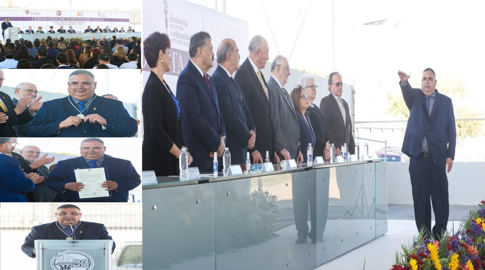 Mtro. Ramón Alanís Carreón Asume Cargo de Director en Prepa 23 - Reporte90