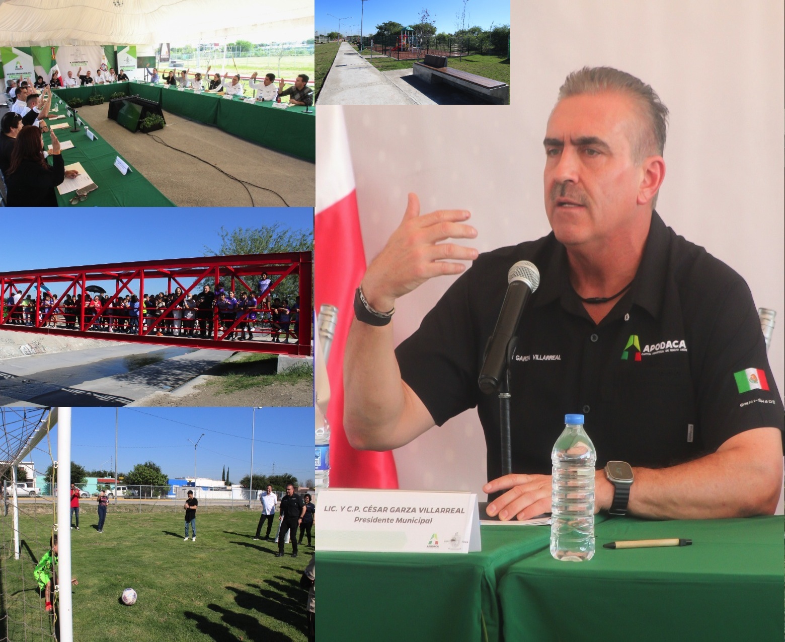 INAUGURA APODACA PARQUE Y PUENTE PEATONAL - Reporte90
