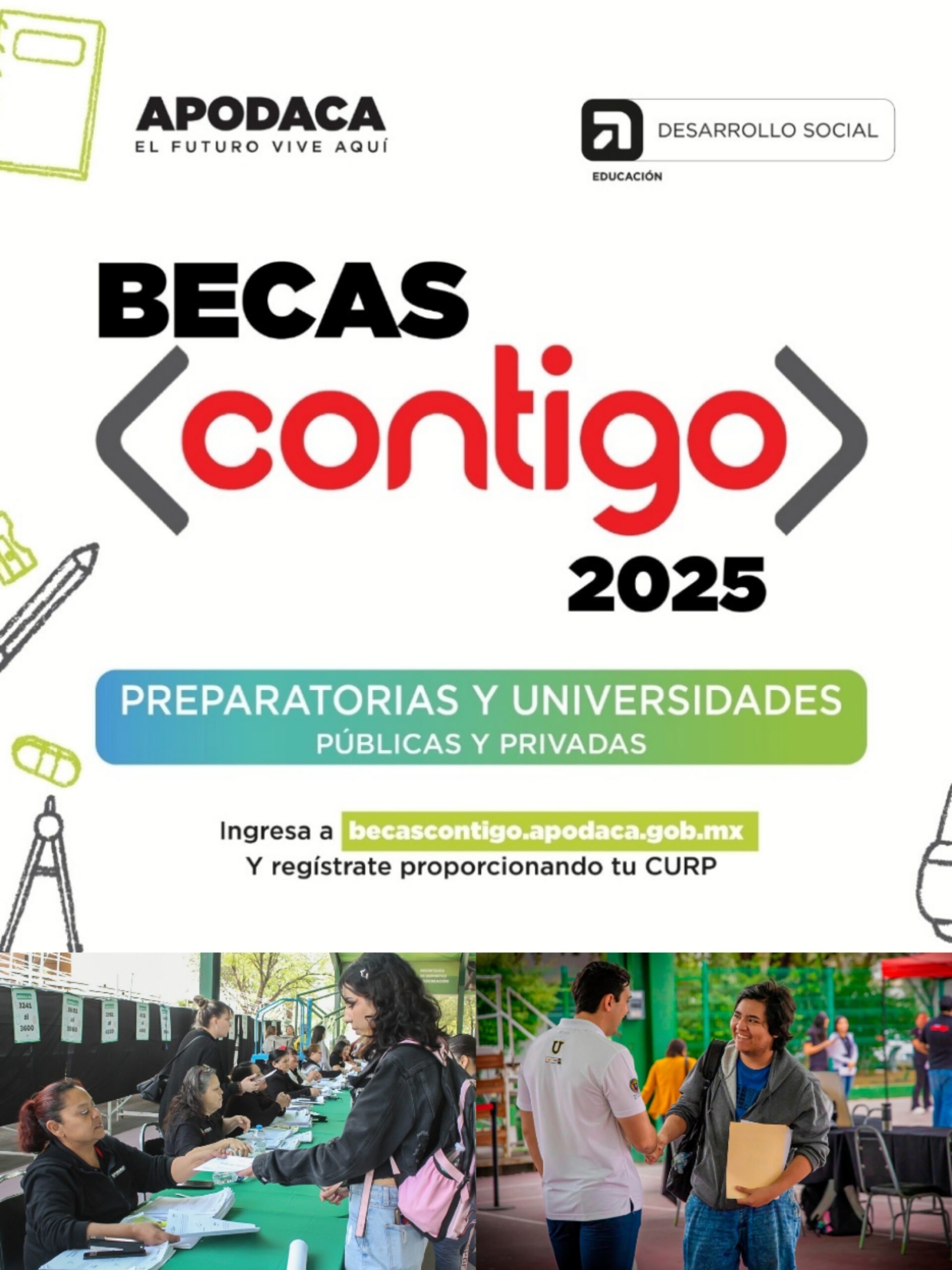 INICIA REGISTRO DEL PROGRAMA “BECAS CONTIGO 2025” EN APODACA. - Reporte90