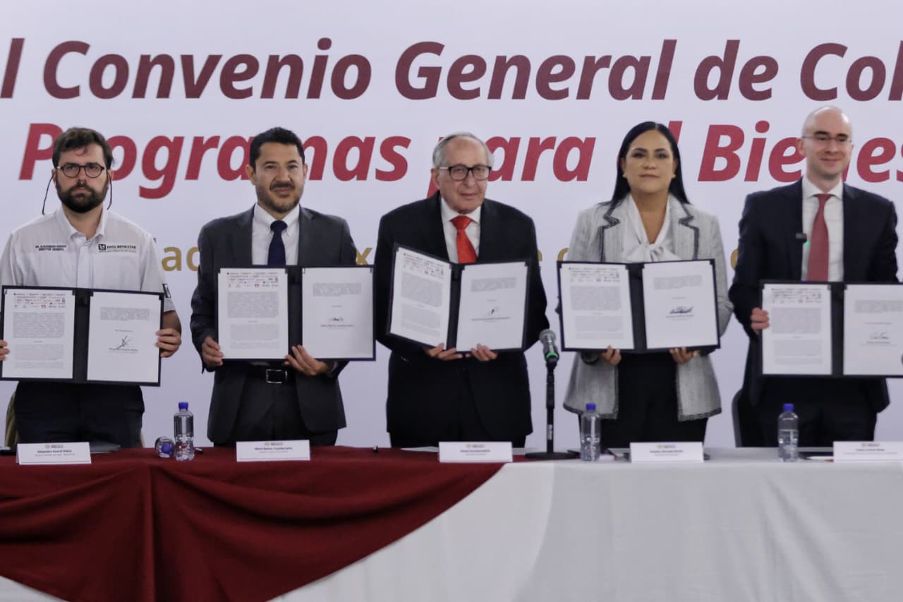 Firma ISSSTE Convenio General de Colaboración de Programas para el Bienestar Ciudad de México, a ...